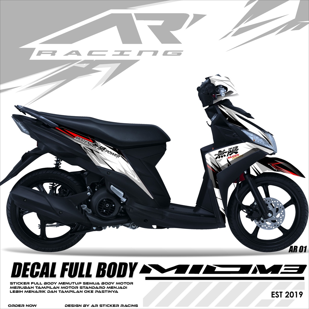 Jual Stiker Mio M3 Mio Z Mio 125 Full Body Decal - Sticker Dekal Mio ...