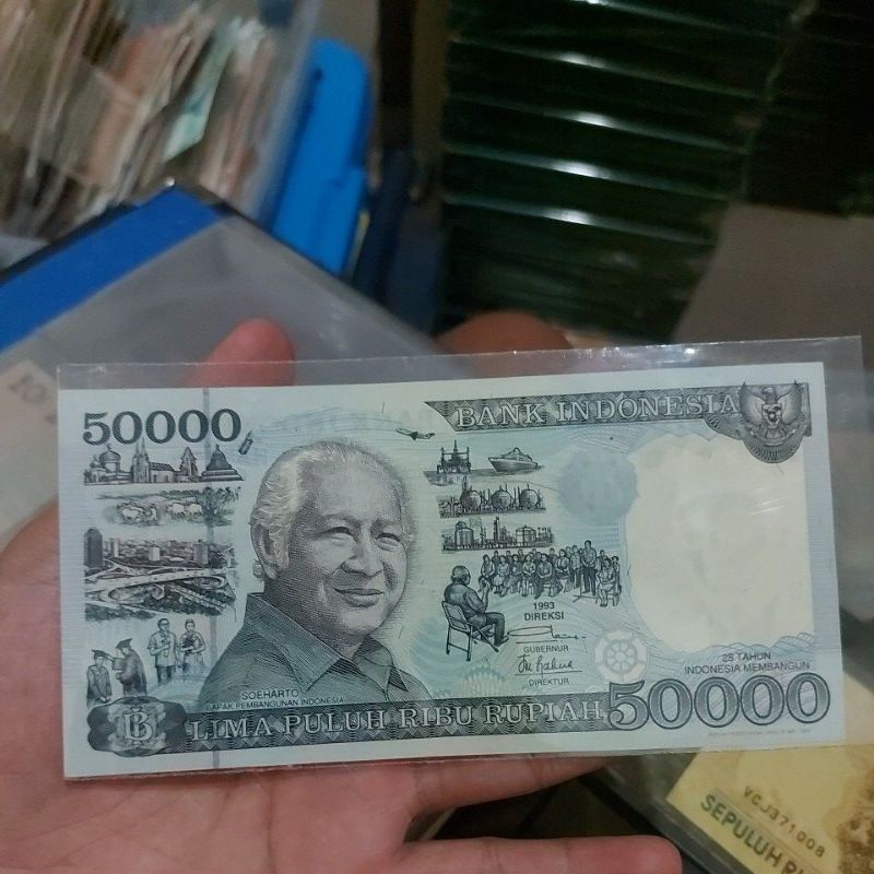 Jual Uang Kuno 50000 Soeharto Kertas Emisi 93/93 Gress | Shopee Indonesia