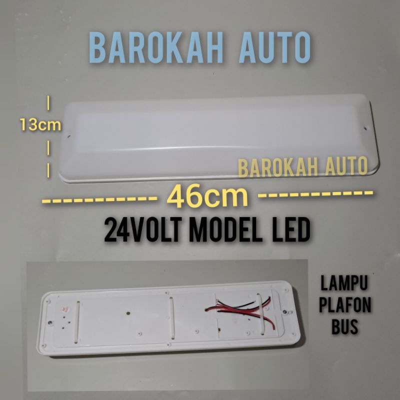 Jual lampu kabin bis/ interior lampu plafon bus 24volt model lampu led ...