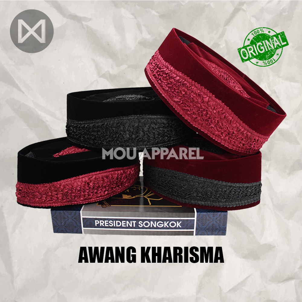 Jual Songkok AWANG KHARISMA AC Tinggi 9 Cm Peci Sholat Bludru Hitam ...