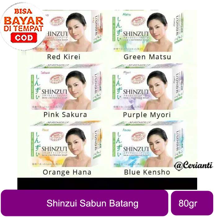 Jual [SABUN BATANG | 80GR | BPOM] SHINZUI Skin Lightening Bar Soap 80gr ...