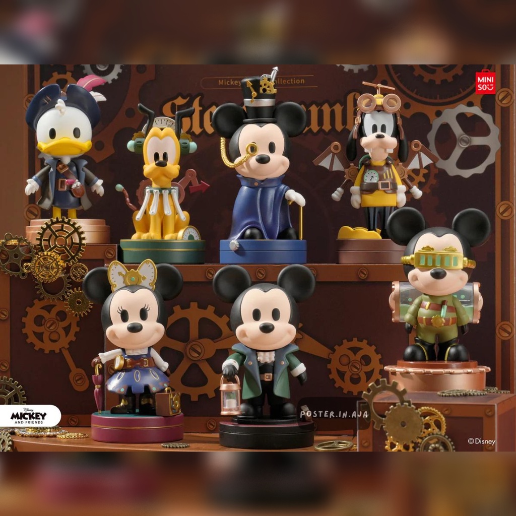 Jual Mickey Mouse Steampunk Action Figure Miniso Set isi 6 | Shopee ...