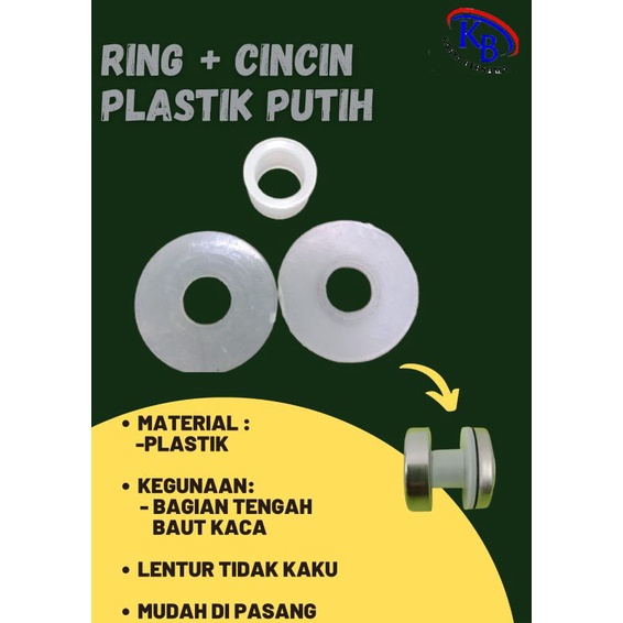 Jual ring + cincin plastik putih set railing tangga | Shopee Indonesia