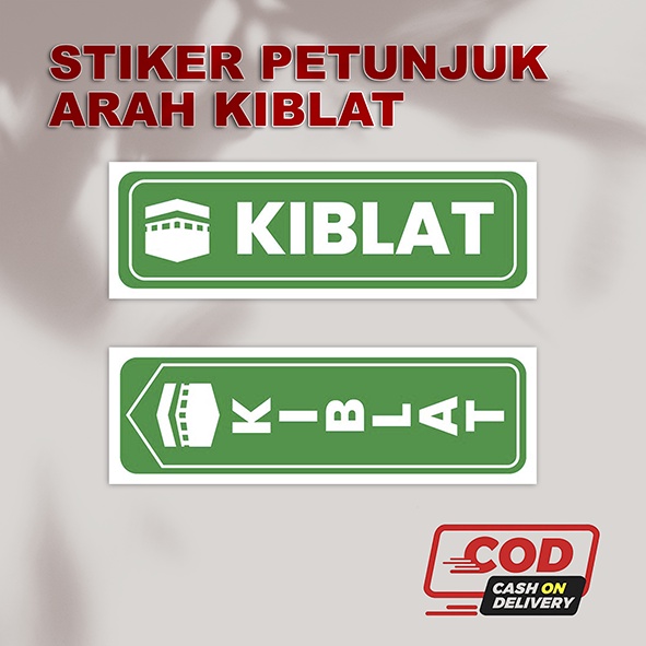 Jual R139 STIKER PETUNJUK ARAH KIBLAT | STIKER ARAH SHOLAT | STIKER ...