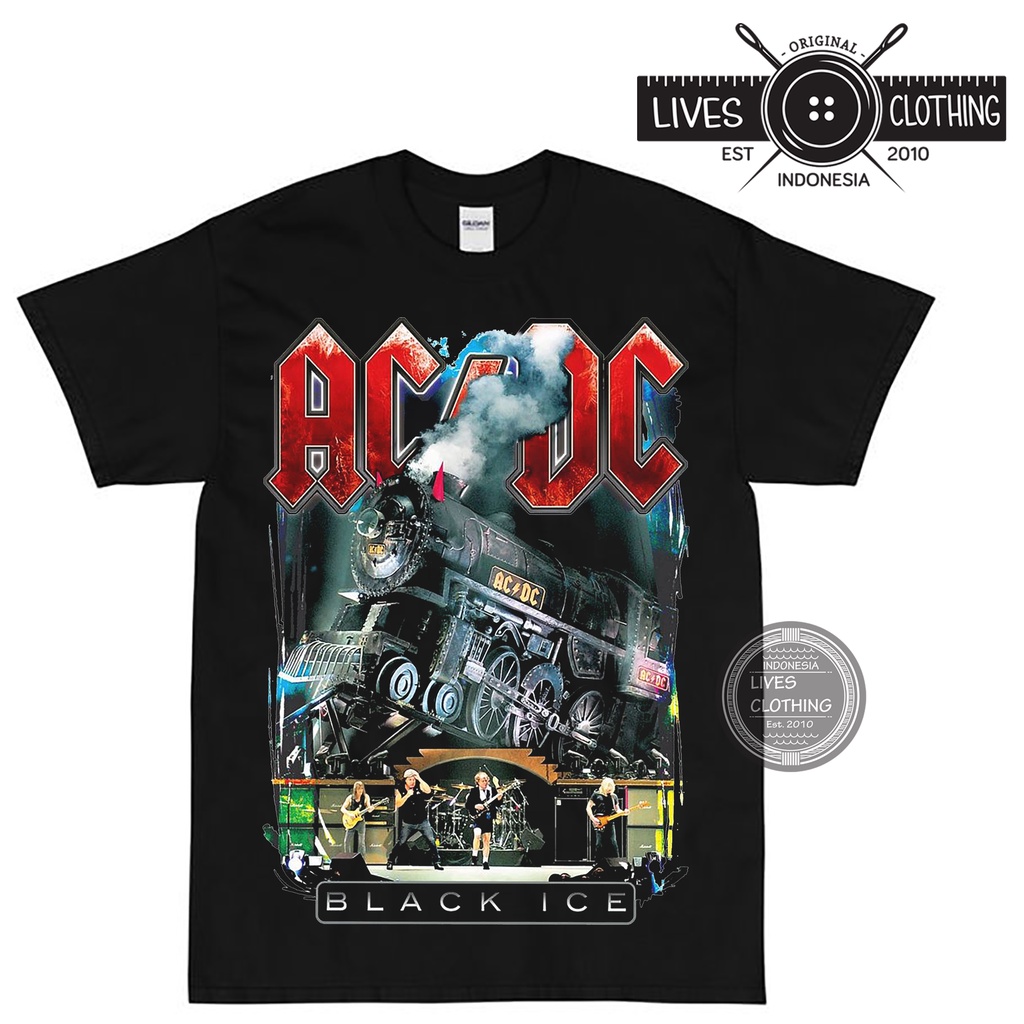 Jual KAOS PREMIUM BAND ACDC BLACK ICE / METALLICA IRON MAIDEN SLIPKNOT ...