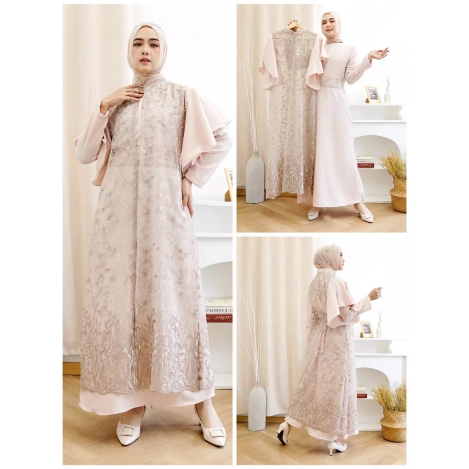 Jual NEW ARRIVAL GAMIS ROMPI OUTHER TERPISAH / GAMIS PESTA MODERN ...