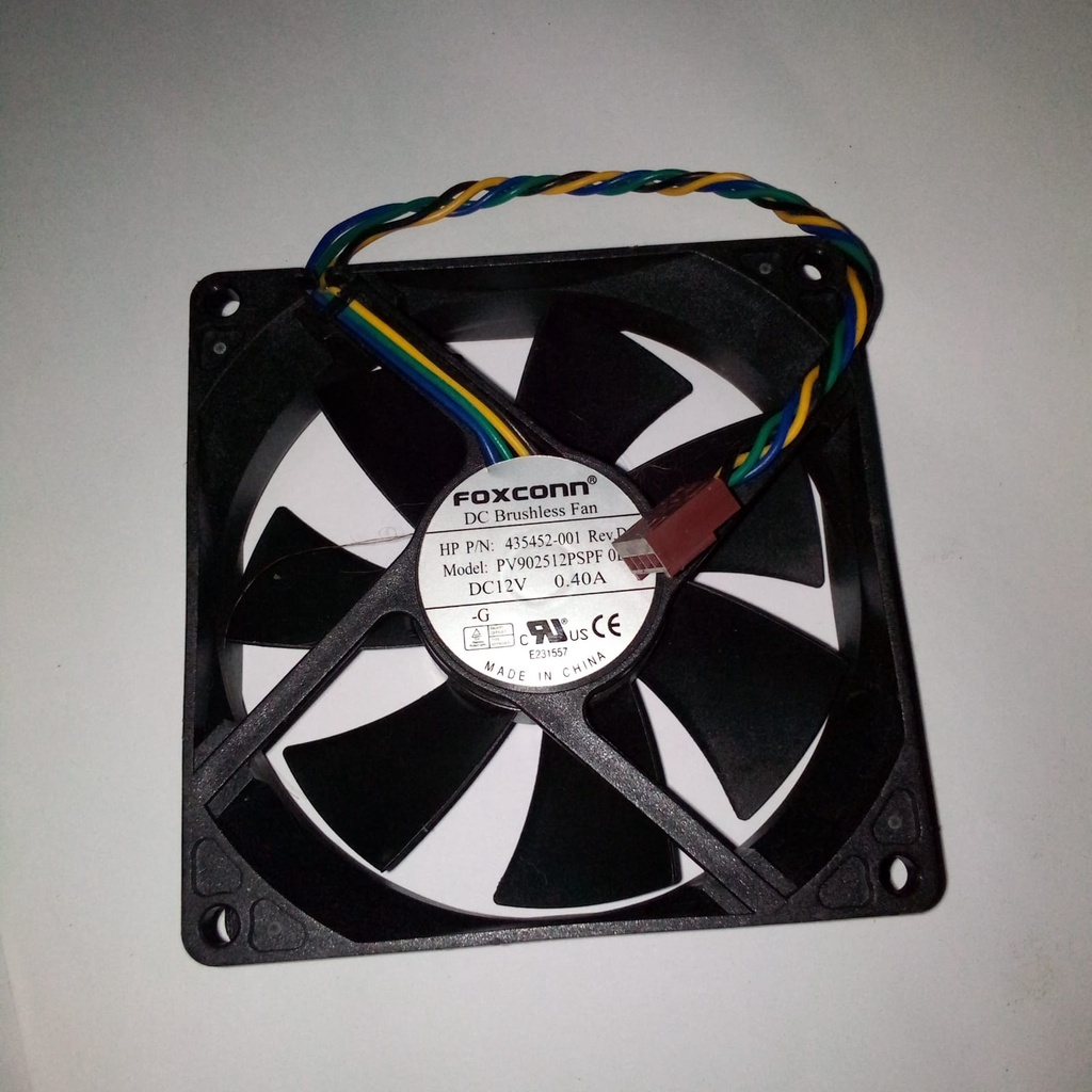 Jual KIPAS FAN PWM 9CM ORIGINAL FOXCONN PV902512PSPF 12V 0.4A 4PIN GARANSI | Shopee Indonesia