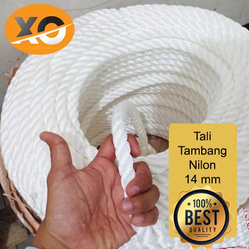 Jual Tali Tambang Nilon 14mm 16mm Permeter Tali Nylon Besar Pengikat ...