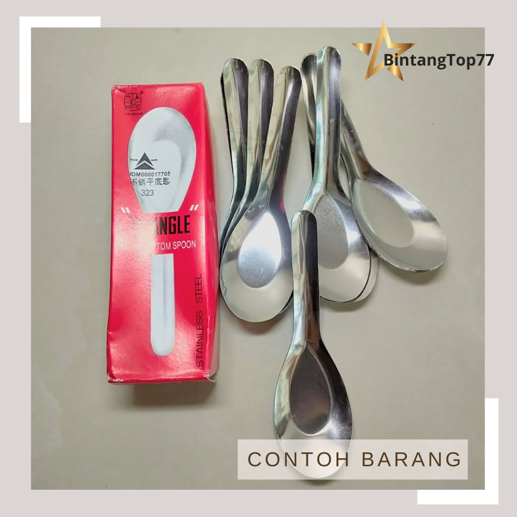 Jual Sendok Bebek / Sendok Kuah / Duck Spoon Stainless | Triangle Flat ...