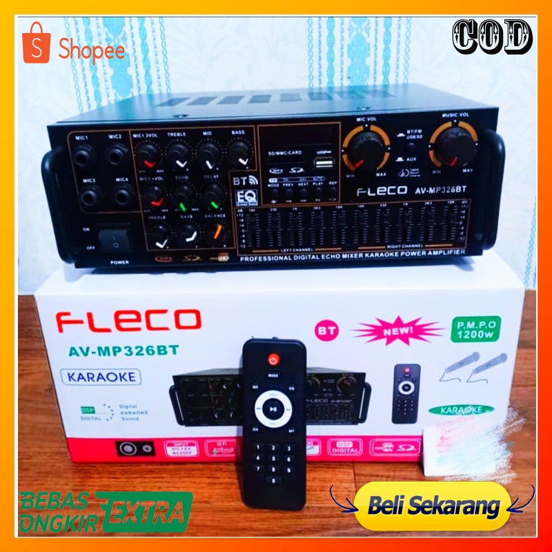 Jual AMPLIFIER BLUETOOTH FLECO AV-MP326BT - AMPLI DIGITAL FLECO AV ...