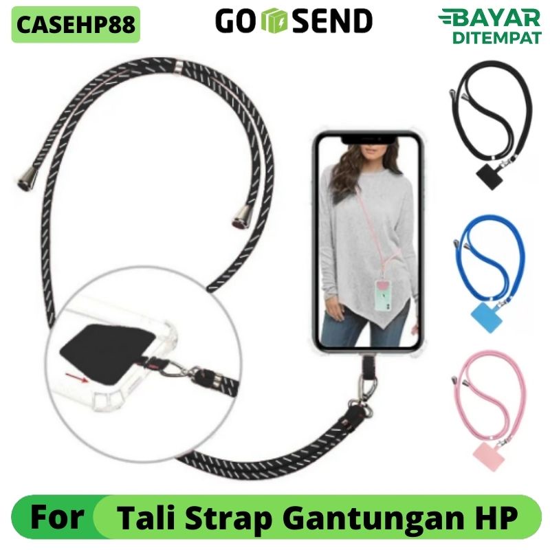 Jual Tali Case Gantungan Warna Handphone Karet Tali HP Lanyard Silicone ...