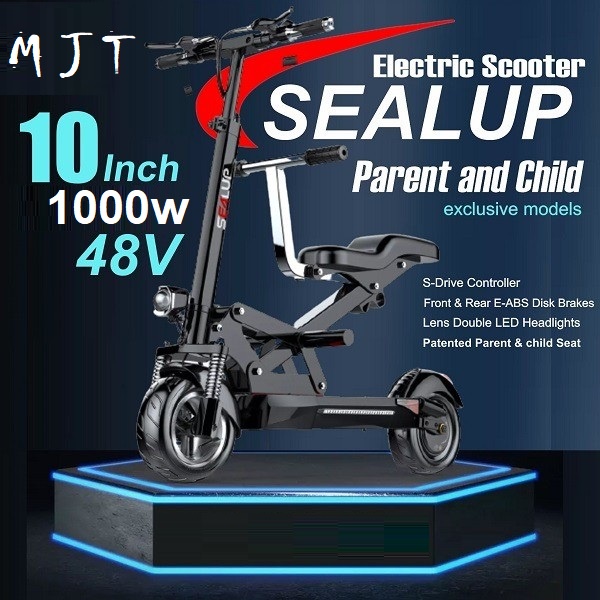 Jual SEALUP Q13 48v 1000w 10" DUAL SEAT SCOOTER Sepeda Elektrik Skuter ...