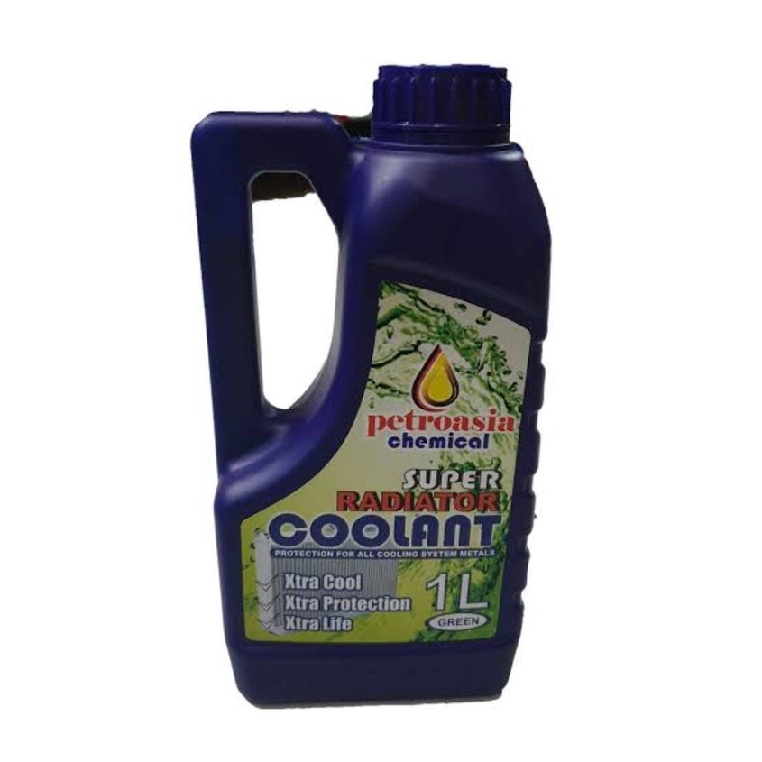 Jual Air Radiator Coolant Isi 1L Warna Hijau Super Radiator Coolant ...
