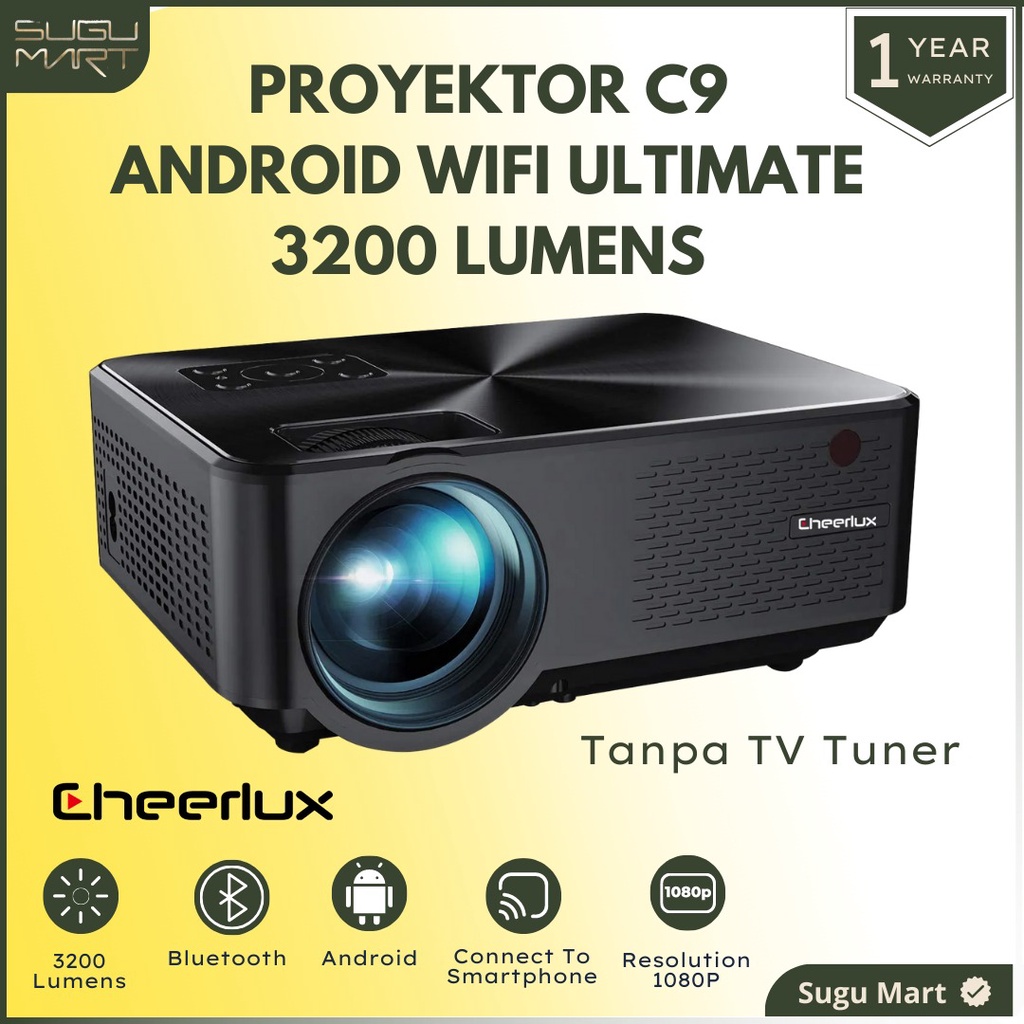 Jual Proyektor Cheerlux C9 | Cheerlux C9 Wifi | Cheerlux C9 Android ...