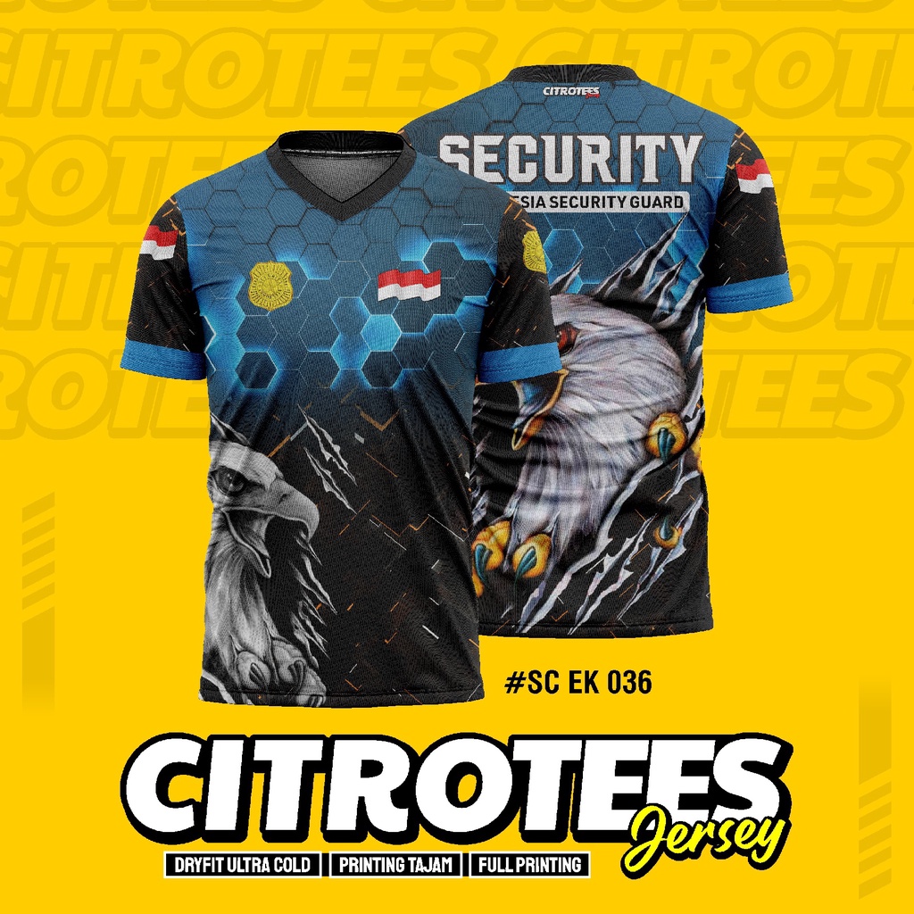 Jual Kaos Jersey Security Terbaru Kaos Security/Satpam Dryfit CITROTES ...
