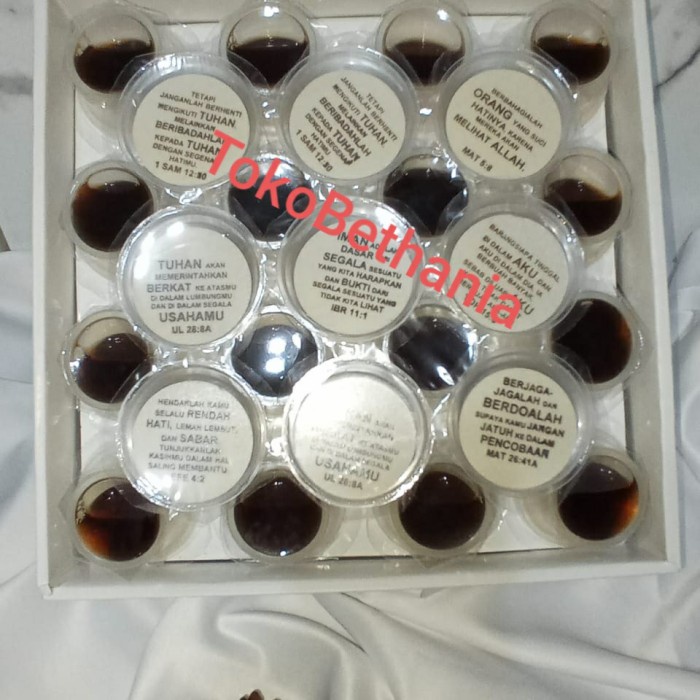 Jual Hosti ayat besar dan Anggur perjamuan kudus dalam 1 kemasan (5cm ...