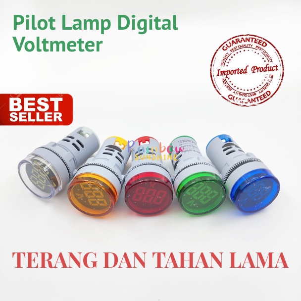 Jual Pilot Lamp Digital Indikator Voltmeter Cover AD16-22DSV | Shopee ...
