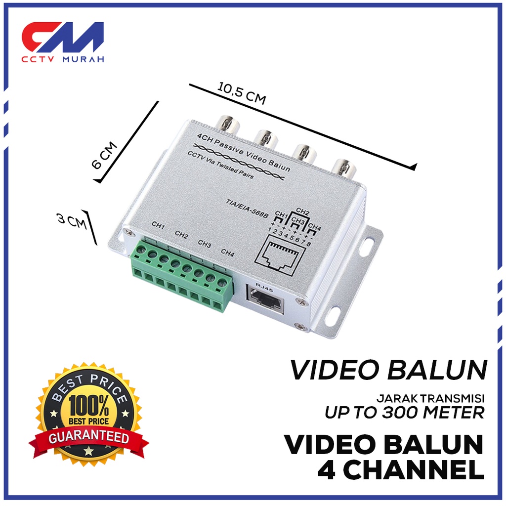 Jual VIDEO BALUN PASSIVE 4CH AHD UP TO 5MP | Shopee Indonesia