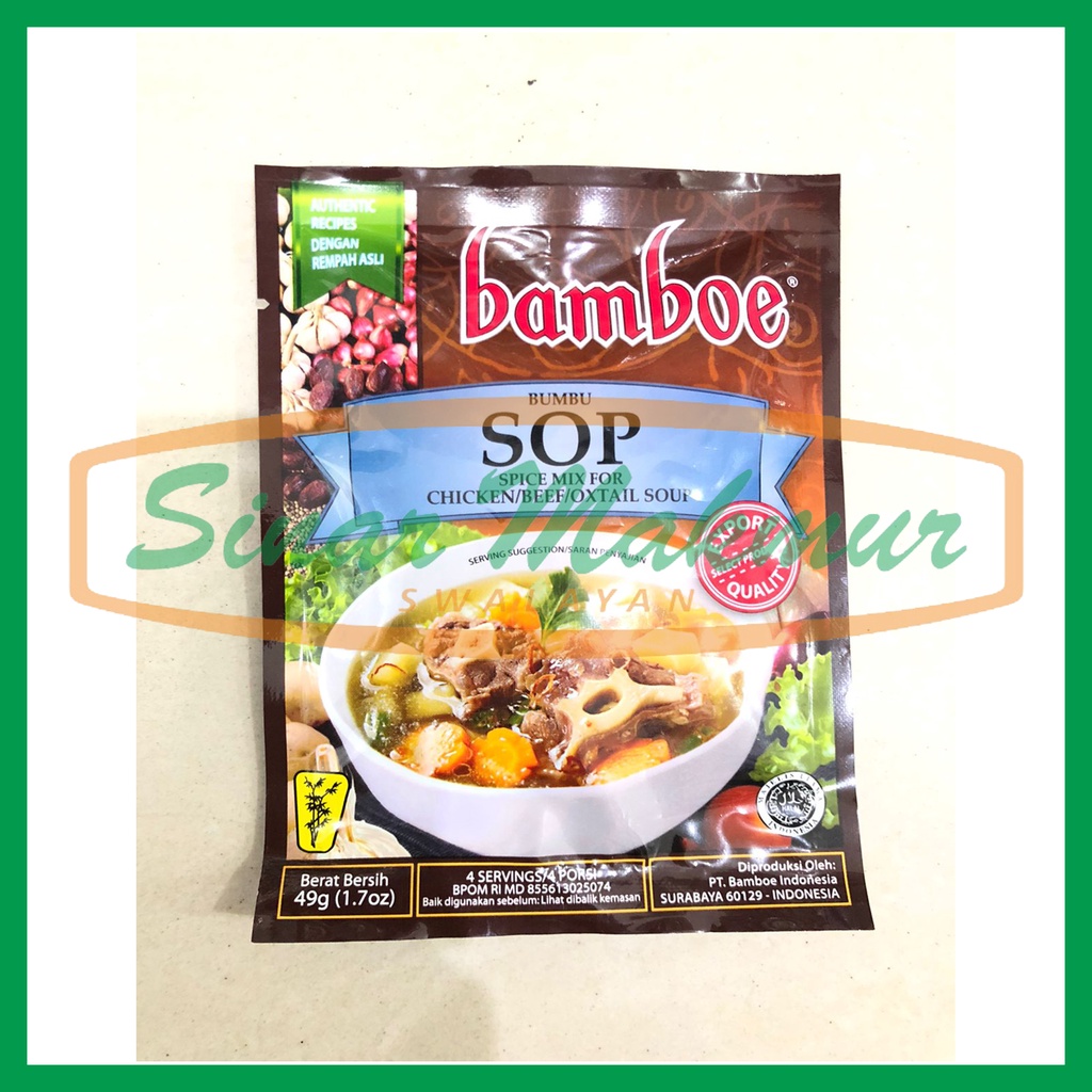 Jual Bamboe Bumbu Sop 49gr | Shopee Indonesia