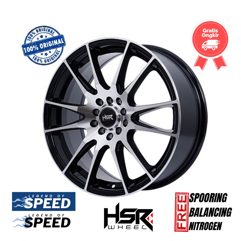 Jual Velg HSR Ring 17 Lubang 10x100-114,3 WALL 10302 | Shopee Indonesia