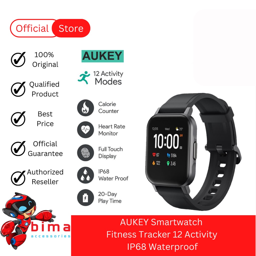 Jual Smartwatch Fitness Tracker 12 Activity Smart watch Jam Tangan ...