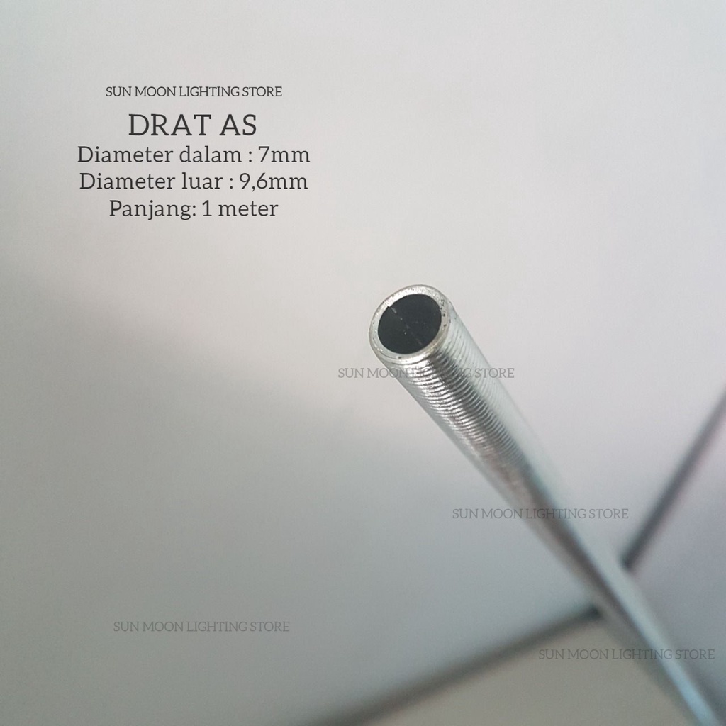 Jual Besi drat as pipa panjang 1m sparepart 1 meter | Shopee Indonesia