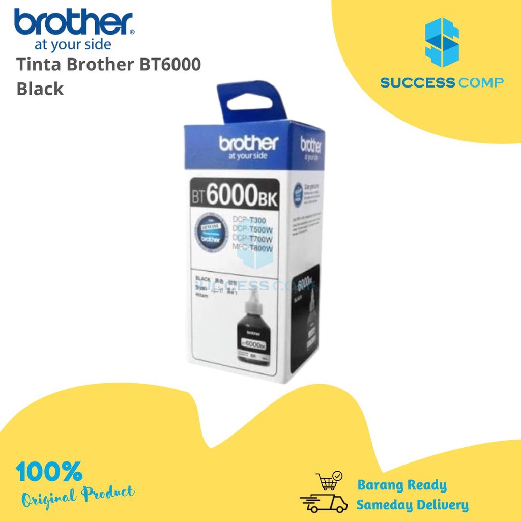Jual Tinta Brother BT6000 BK Tipe Printer DCP T300 DCP T500W DCP T700W ...