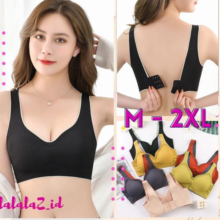 Jual HARGA BERSAHABAT A032 / BRA SEAMLESS KAIT BELAKANG TANPA KAWAT / BH ZERO FEEL BRALETTE ...