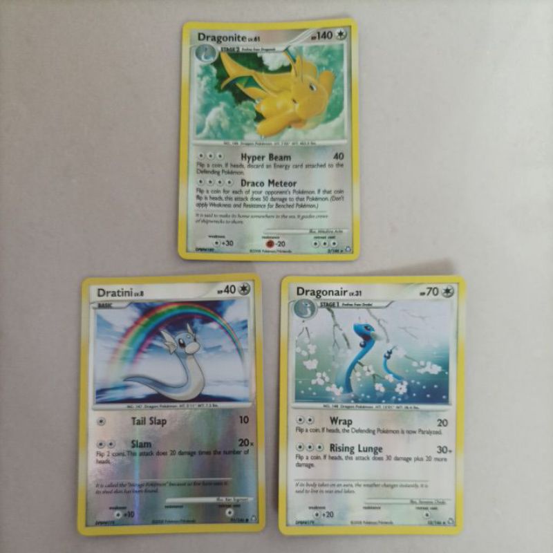 Jual POKEMON DRATINI DRAGONAIR DRAGONITE LEGENDS AWAKENED REVERSE FOIL ...