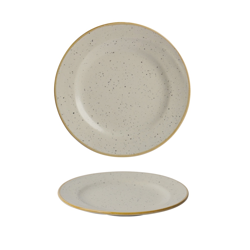 Jual Piring Roti Keramik/ Bread and Butter Plates D21 cm/ Cream Spot ...