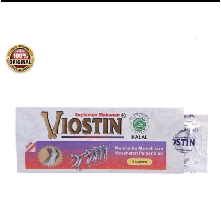 Jual Viostin halal Strip isi 5 kaplet / Halal / sumplemen persendihan ...