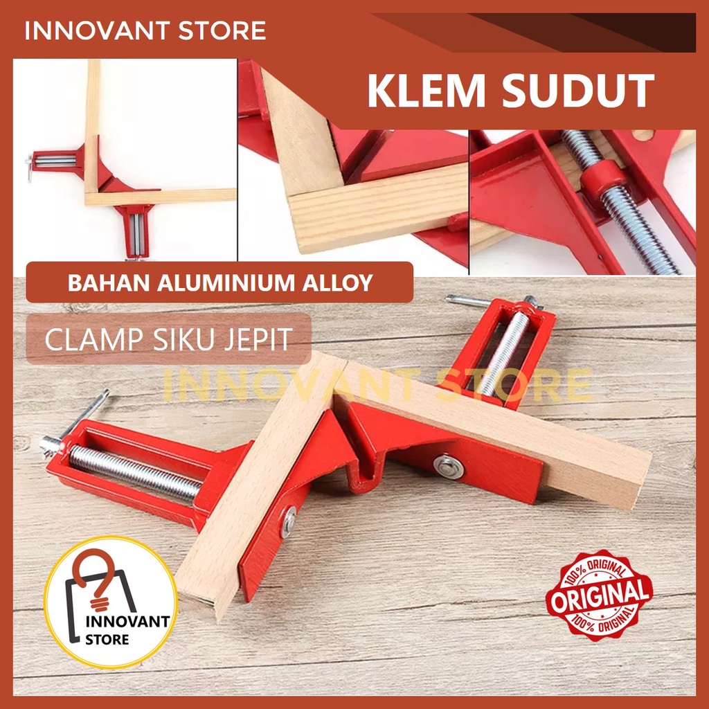 Jual Klem Sudut Siku Clamp Corner Jepit Catok Sudut Siku Kayu Besi Kaca ...
