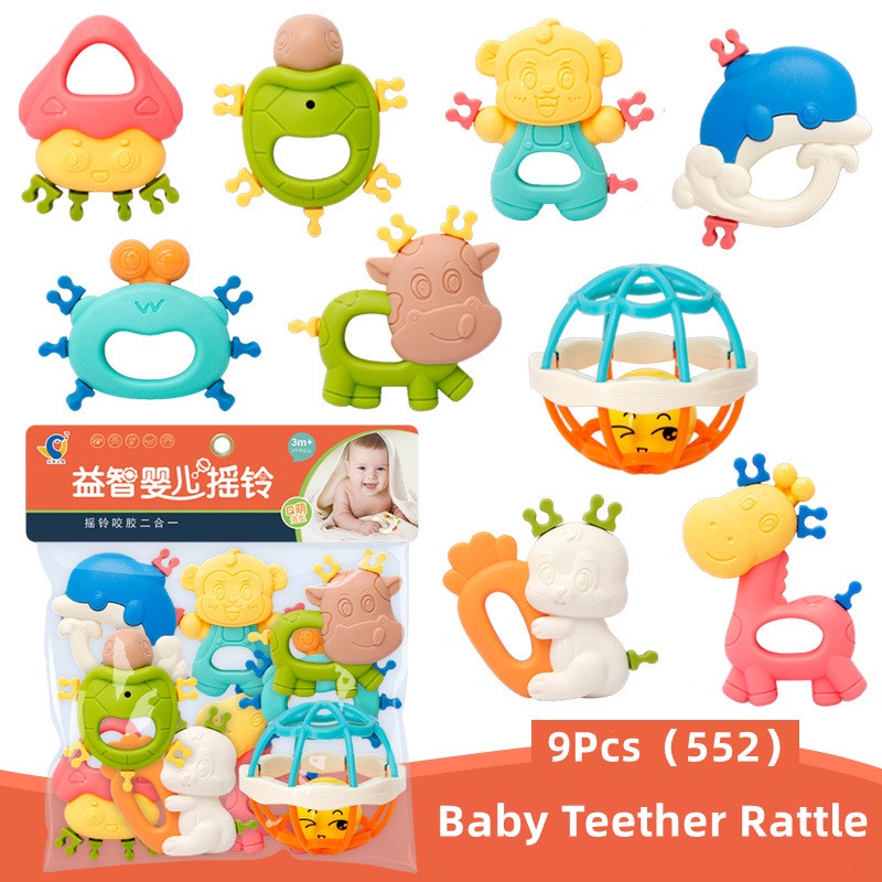 Jual Adida Toys Mainan Lonceng Kerincingan Bayi 12Pcs Set Mainan ...
