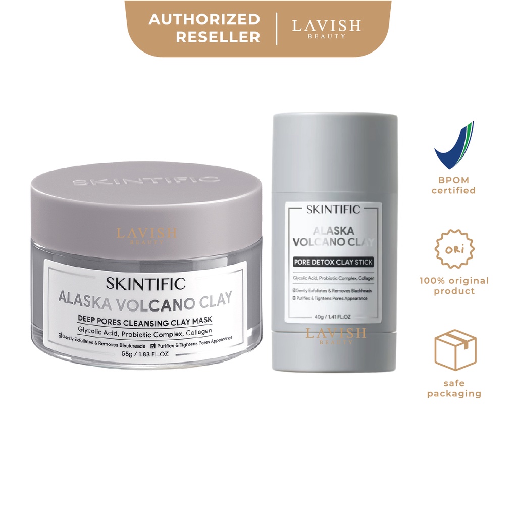 Jual (CLEARANCE - EXP AGUSTUS 2025) SKINTIFIC Alaska Volcano Clay Mask ...