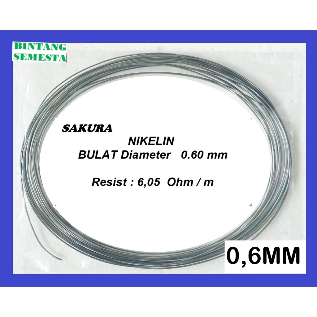 Jual KAWAT NIKLIN KAWAT NIKELIN 0,6 MM ( 0,60mm ) | Shopee Indonesia
