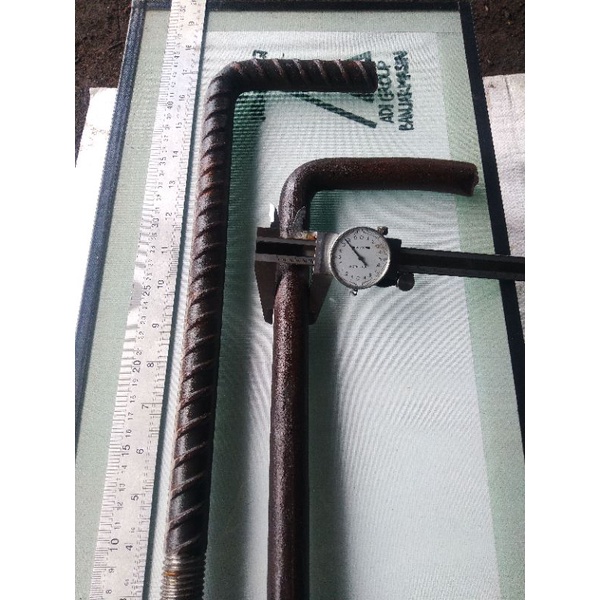 Jual Baut Angkur L 1"x50cm (25mm x 50cm) + Mur Bahan Besi Betoneser ...