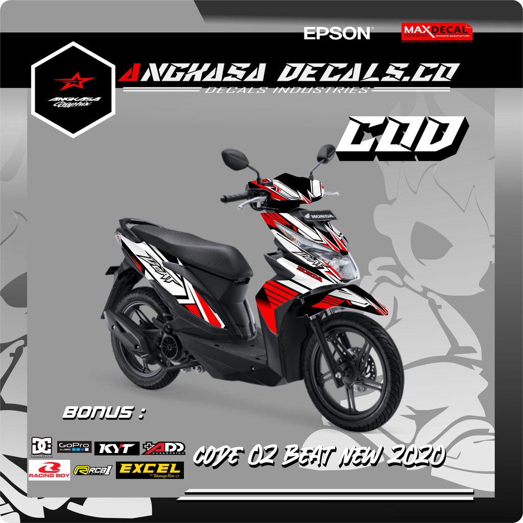 Jual 0372 DECALS STIKER FULLBODY CUSTOM MOTOR BEAT 2016-2019 - BISA ...