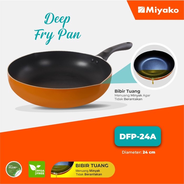 Jual [Fryer] Miyako Cookware - Dfp24A Deep Fry Pan 24Cm Naget Murah ...