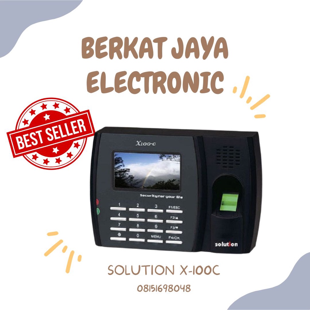 Jual Mesin Absen Sidik Jari Solution X100C | Shopee Indonesia