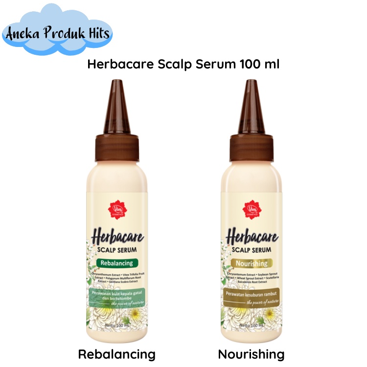 Jual VIVA Herbacare Scalp Serum 100 ml (Nourishing / Rebalancing ...