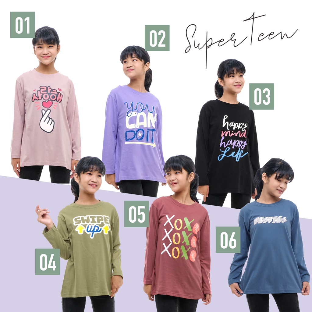Jual BAJU ANAK PEREMPUAN TANGGUNG SIMPEL MOTIF LUCU WARNA KALEM TERBARU ...