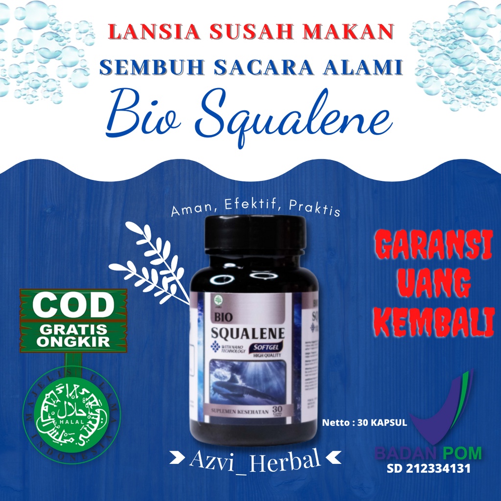 Jual Bio Squalane Softgel Obat Lansia Susah Makan Nafsu Makan Kurang ...