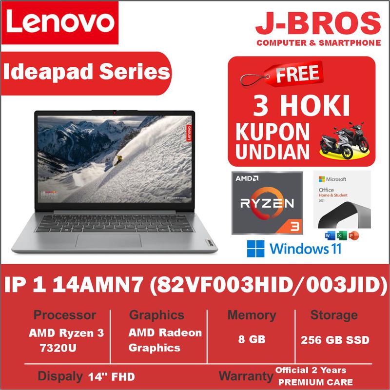 Jual Lenovo IdeaPad 1 14AMN7 AMD R3 7320U/8GB/256GB SSD/ Windows 11 ...