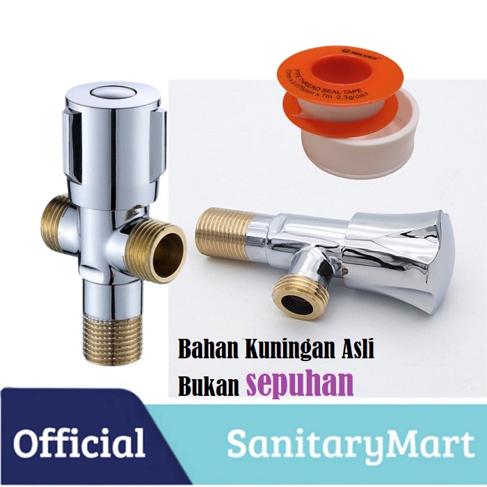 Jual Stop Kran T StopKran Cabang kuningan / Kran Closet Wastafel Shower ...