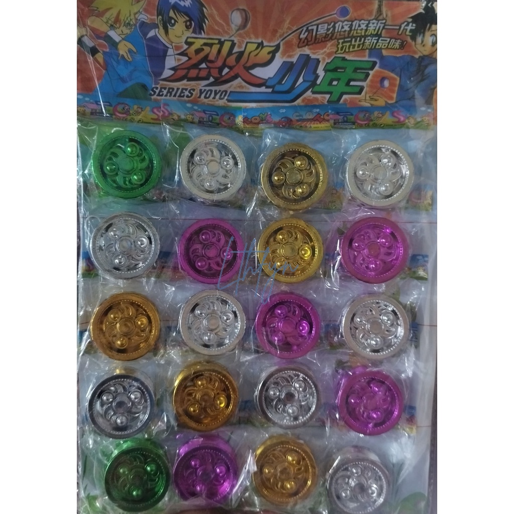 Jual MAINAN ANAK YOYO // YOYO WARNA-WARNI // 1 LEMBAR ISI 20PCS ...