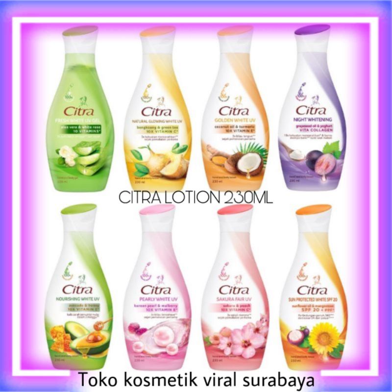 Jual CITRA HAND BODY LOTION 230ML/HANDBODY CITRA | Shopee Indonesia