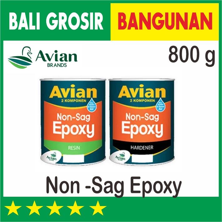 Jual AVIAN LEM EPOXY NON SAG 400 GRAM x 2 KOMPONEN | Shopee Indonesia