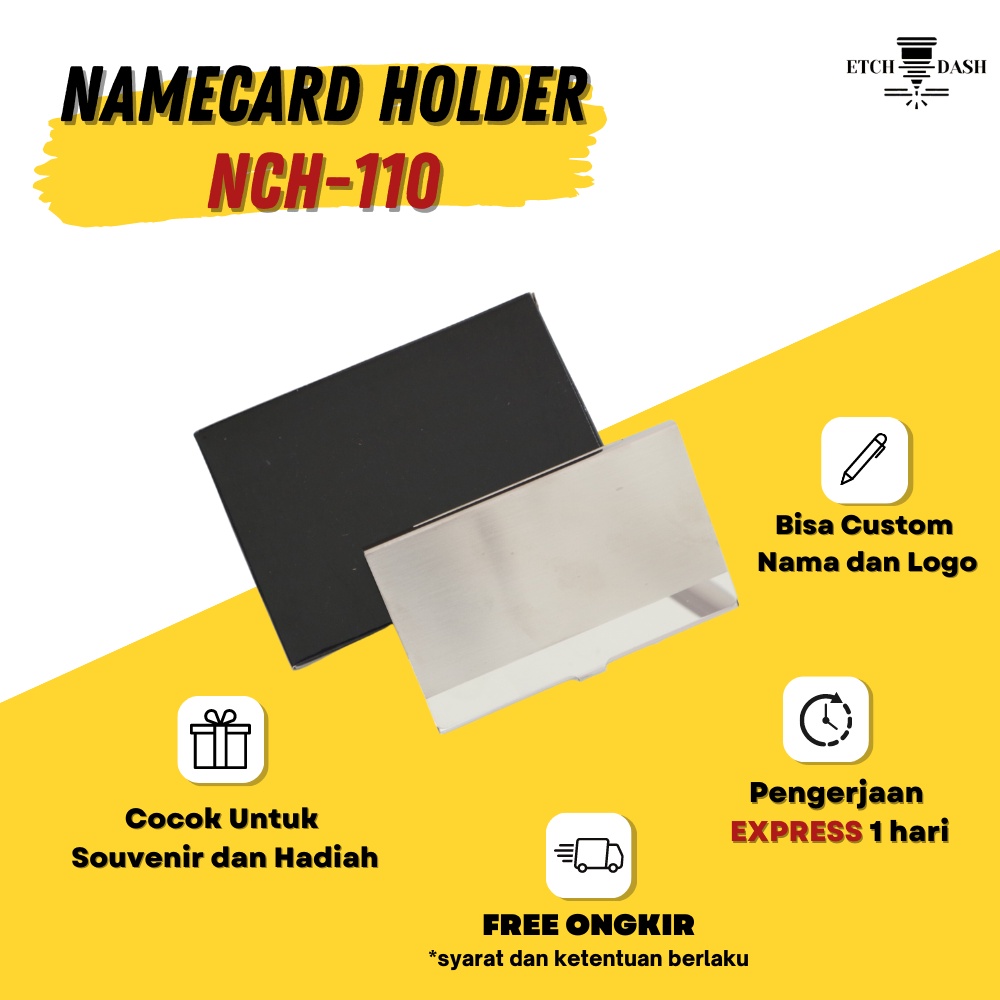Jual Card Holder Custom | Card Holder Metal / Tempat Kartu Custom ...