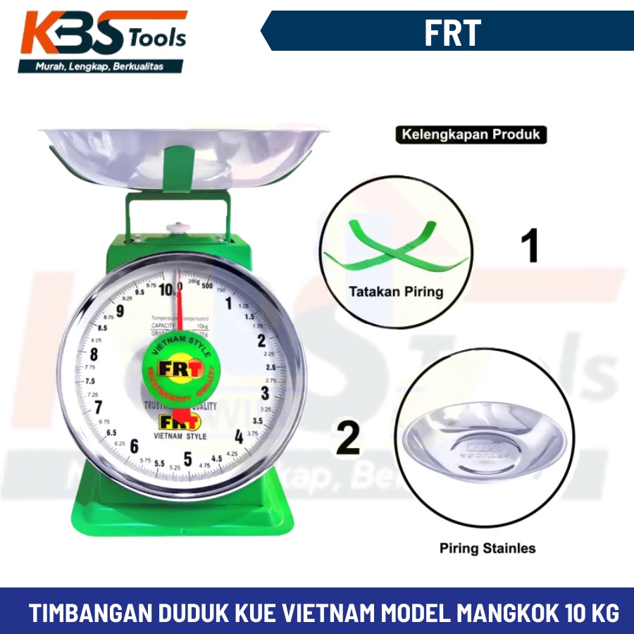 Jual Timbangan Duduk Vietnam 10kg Model Mangkok Timbangan Dapur Kue Jarum Buah Analog 10 KG ...