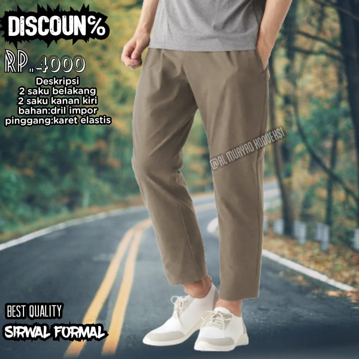 Jual CELANASIRWAL SEMI FORMAL SIRWAL CHINO TERBARU BEST QUALITY CELANA ...